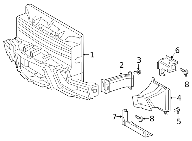 2020-2022 Toyota GR Supra Side Duct Clip 90118-WA183 | OEM Parts Online