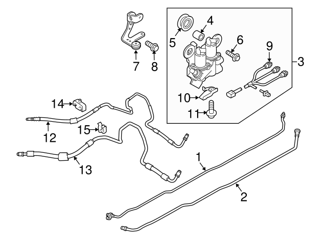 2010-2016 Porsche Panamera Pressure Tube 970-359-257-05 | Porsche Marin