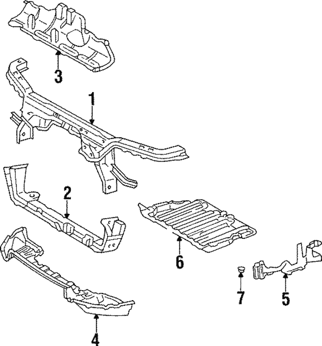 1993-1998 Toyota Supra Genuine Toyota Supra Engine Under Cover Splash ...