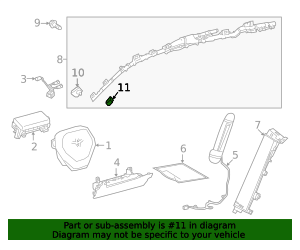 62489-28010 - Head Air Bag Clip 2015-2024 Toyota | Longo Toyota Parts