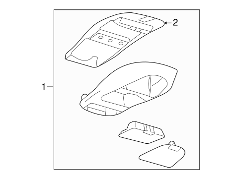 Overhead Console for 2006 Ford Focus | Ford Parts Catalog