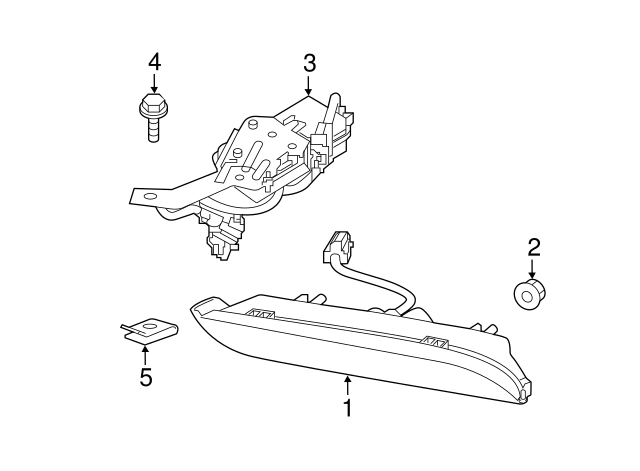 2013-2017 Nissan Juke Daytime Run Lamp 26605-3YW0B | Nissan Parts Plus