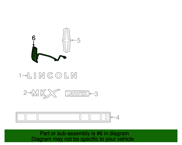 Genuine OEM Ford Part - Molding BA1Z-13508-BPTM | Genuine OEM Ford ...
