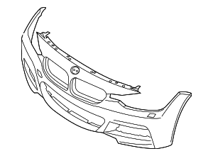 51118058822 - 2015-2020 BMW Bumper Cover (51-11-8-058-822) | BMW of ...