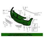 51118058822 - 2015-2020 BMW Bumper Cover (51-11-8-058-822) | BMW of ...