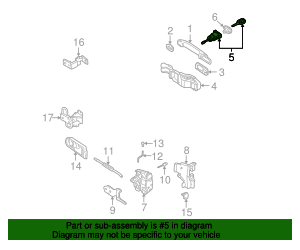 1998-2005 Volkswagen Passat Lock Cylinder 3B0-837-167-G | OEM Parts Online