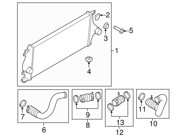 14461-EZ40B - Inter-Cooler 2016-2019 Nissan TITAN XD | Nissan Parts ...