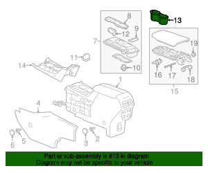 2018-2020 Chevrolet Equinox Cup Holder 84238053 | GMPartsDirect.com