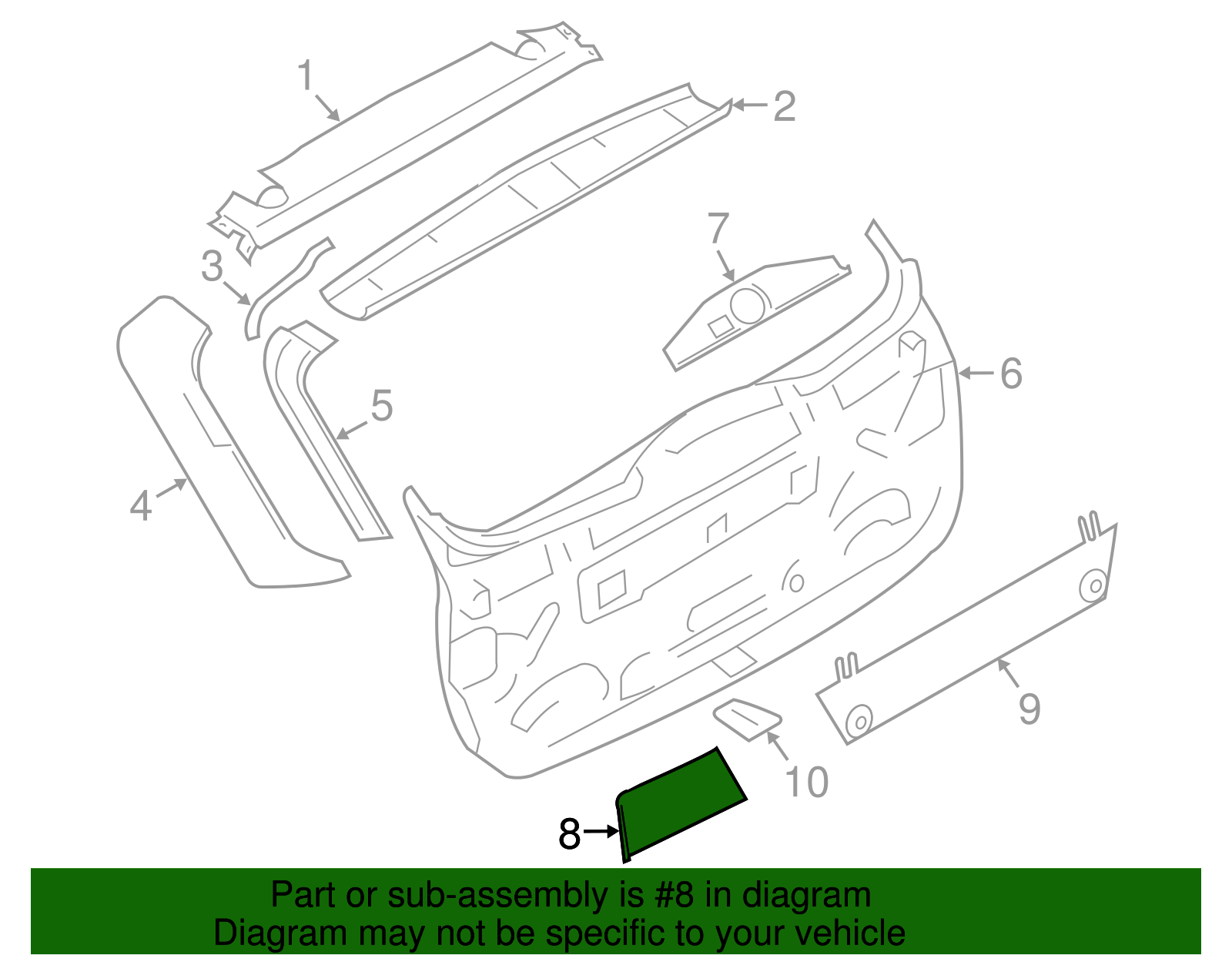 51-49-7-318-334 - Lid Trim - 2014-2019 BMW | Buy BMW Parts Now