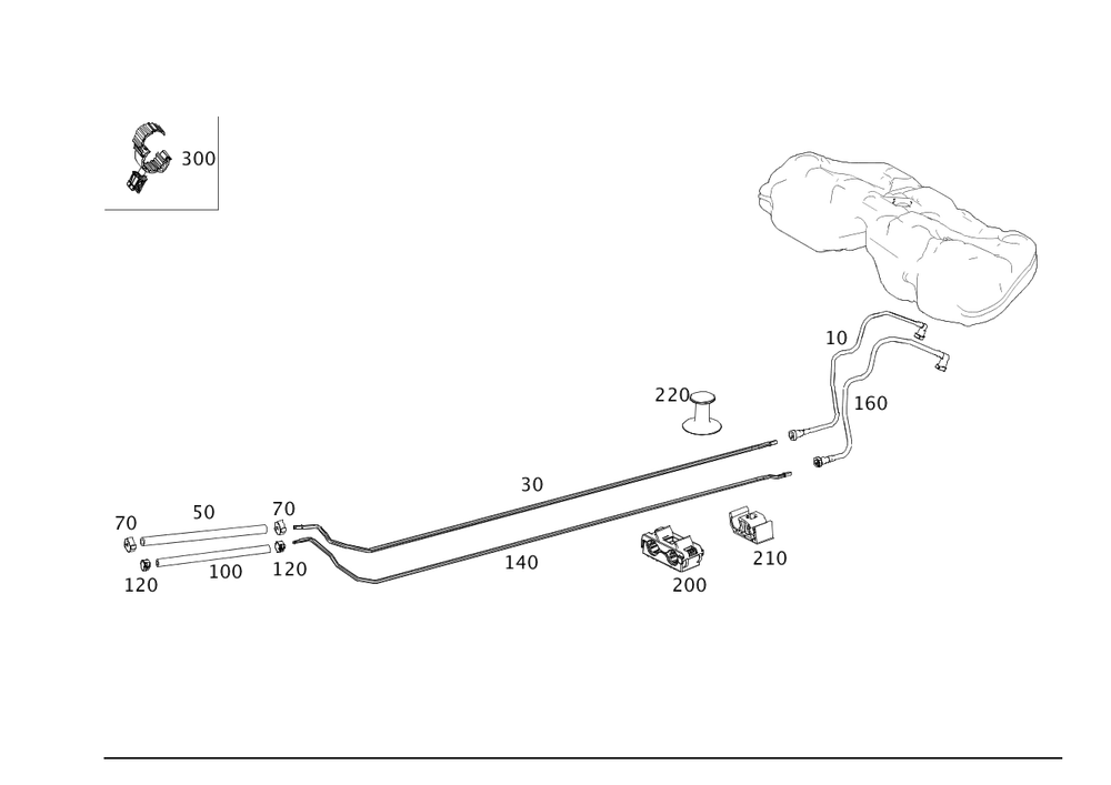 204-476-11-26 - Fuel Hose 2013-2016 Mercedes-Benz | Mercedes-Benz USA Parts