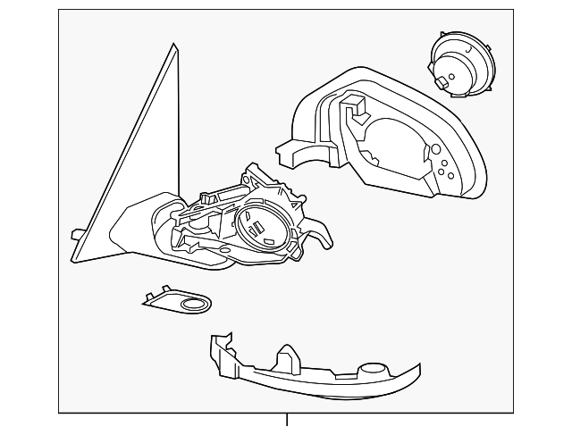 Genuine BMW 51-16-8-080-283 | Mirror Assembly | FREE Shipping on Most ...