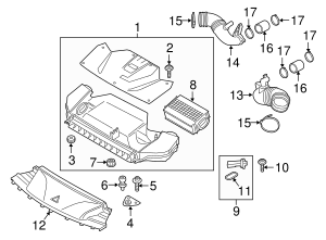 2015-2019 BMW BMW 16-18 X5-Air Filter 13718626739 13-71-7-850-055 | The ...