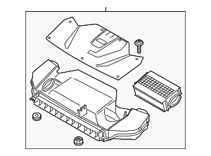 Genuine BMW 13-71-7-848-622 | Air Cleaner Assembly | FREE Shipping on ...