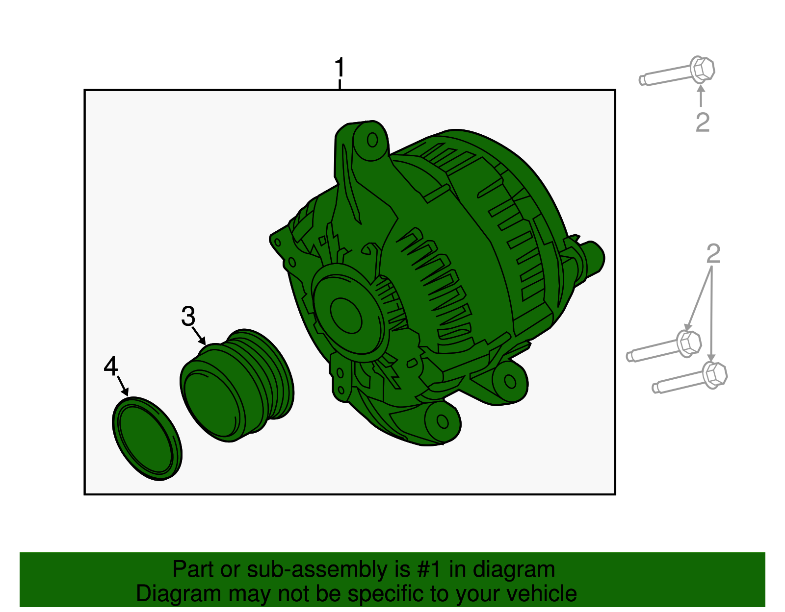 K2GZ-10346-A - Alternator 2019-2024 Ford Edge | Big 3 Auto Parts