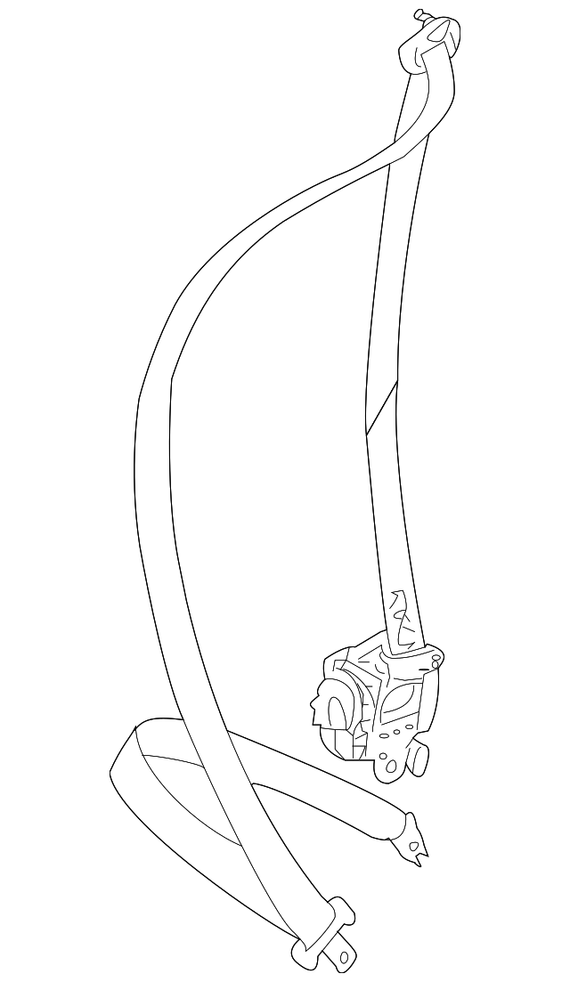 2009-2013 Subaru Forester Seat Belt Assembly 64621SC010AR | OEM Parts ...