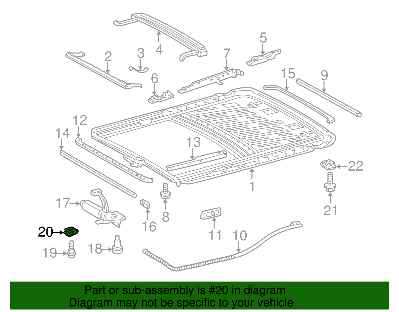 Genuine OEM Motor Nut | 001-990-90-91 | Fits Select 1998-2006 Mercedes ...
