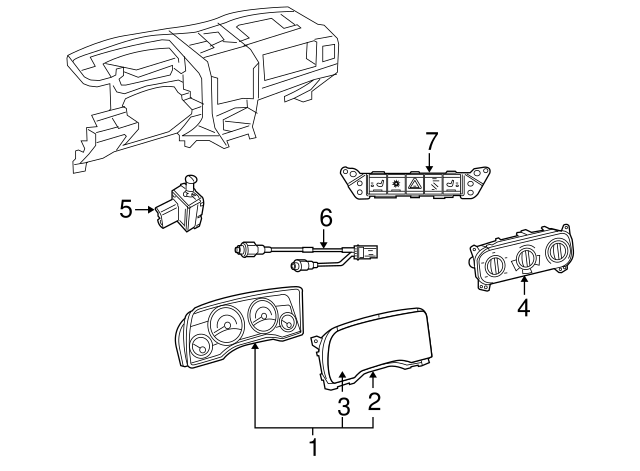 56054257AE - Instrument Cluster - 2014-2017 Jeep | Mopar Parts Canada