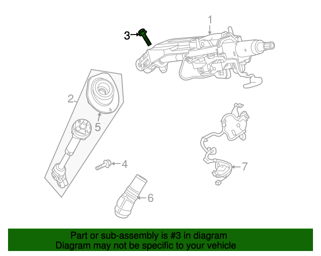 2007-2024 GM Steering Shaft Bolt 11610011 GM | GMPartsDirect.com
