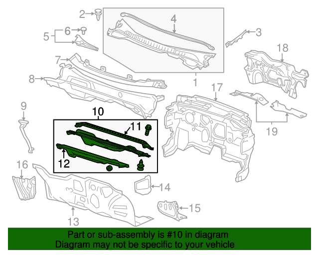 Dash Upper Extension Panel Opening Cover 23484444 | OEM Parts Online