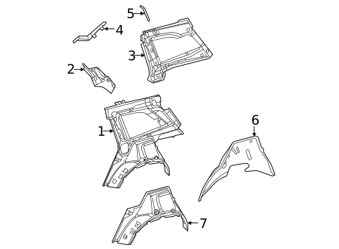 Inner Structure for 2024 Mercedes-Benz GLS 450 | Mercedes-Benz USA Parts