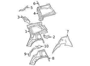167-630-77-03 - Quarter Panel Reinforcement 2020 Mercedes-Benz ...