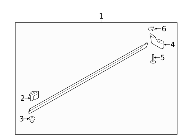 2013-2018 Hyundai Santa Fe Sport Rocker Molding 87751-4Z000 | OEM Parts ...