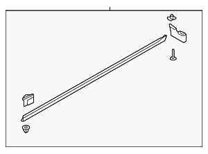 2013-2018 Hyundai Santa Fe Sport Rocker Molding 87751-4Z000 | OEM Parts ...