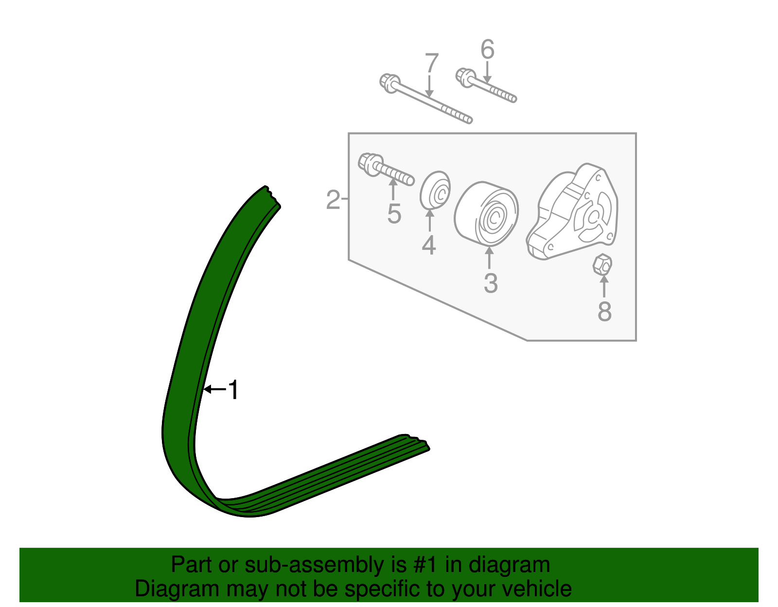OEM 2003-2011 Honda Element Serpentine Belt 56992-PZD-A01 | Honda ...