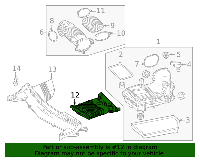 2019-2023 Mercedes-Benz Engine Air Intake Hose 2560940600 ...