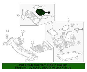 2019-2021 Mercedes-Benz Outlet Duct 654-098-00-83 | MB OEM Parts