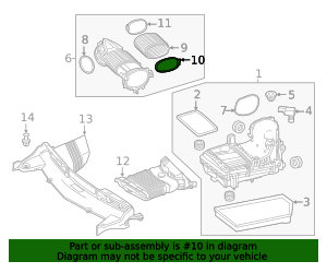 001-995-68-10 - Engine Air Duct Clamp 2019-2023 Mercedes-Benz ...
