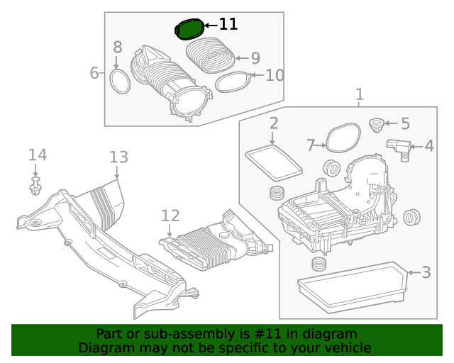 001-995-67-10 - Outlet Duct Clamp 2019-2023 Mercedes-Benz | Mercedes ...