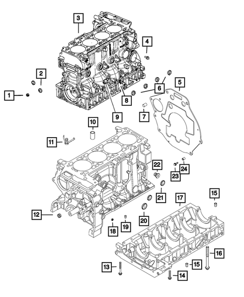 Cylinder Block for 2016 Ram ProMaster 2500 | Wholesale MOPAR