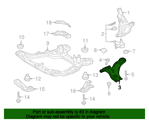 2010-2022 Lexus Control Arm 48068-0E050 | OEM Parts Online