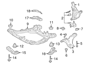 48069-0E050 - Suspension Control Arm 2010-2022 Lexus | AutoNationParts.com