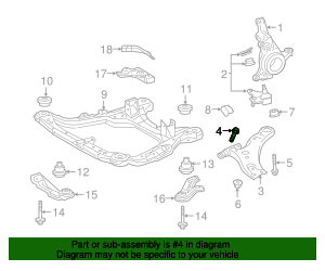 90080-10376 - Lower Control Arm Bolt - 2010-2022 Lexus | DiscMonster
