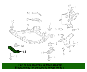 2016-2022 Lexus Suspension Subframe Crossmember Brace 51036-0E070 ...