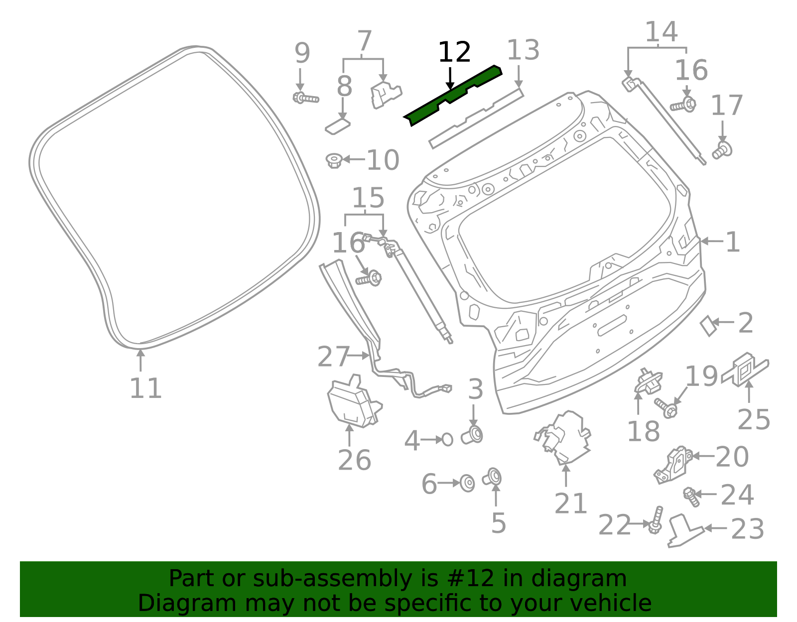 KB8A-62-76YA - High-Quality Upper Weather-Strip for 2017-2020 Mazda CX ...