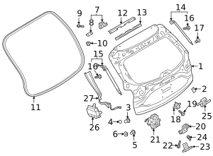 1993-2023 Mazda Bumper Cover Protector G043-62-864A | Mazda-Parts