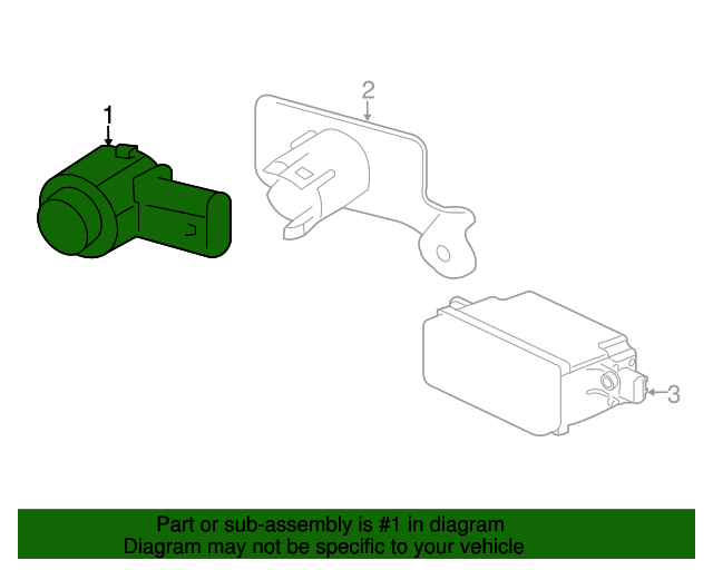 C2Z22810 - Parking Aid Sensor 2010-2020 Jaguar | AutoNationParts.com