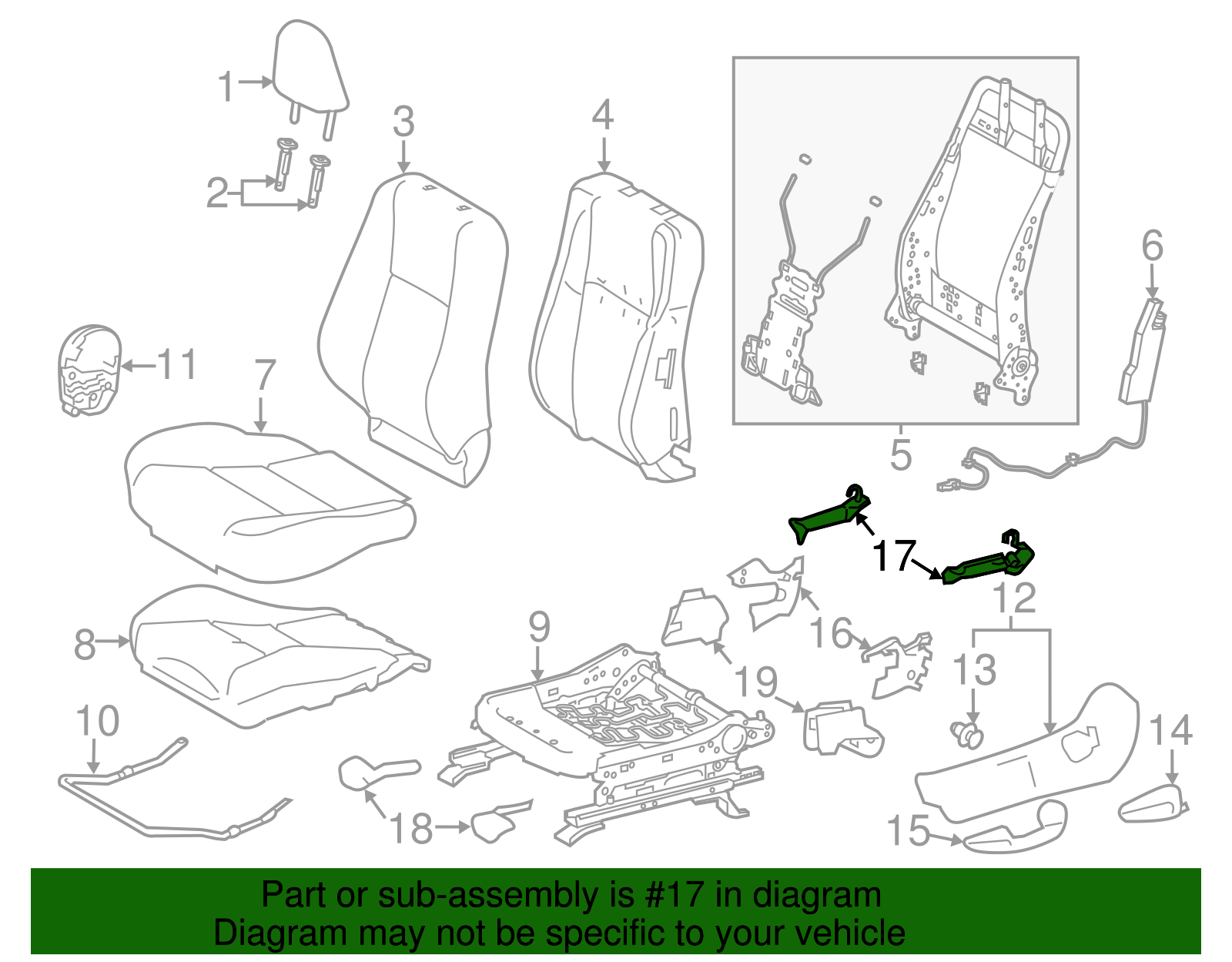 71873-08010 - Seat Trim Panel 2011-2020 Toyota | AutoNation Parts