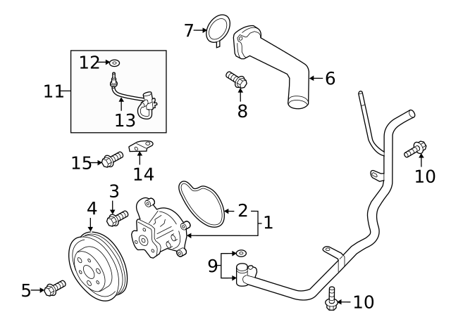 11060AA300 - Engine Coolant Outlet Flange 2014-2024 Subaru | AutoNation ...