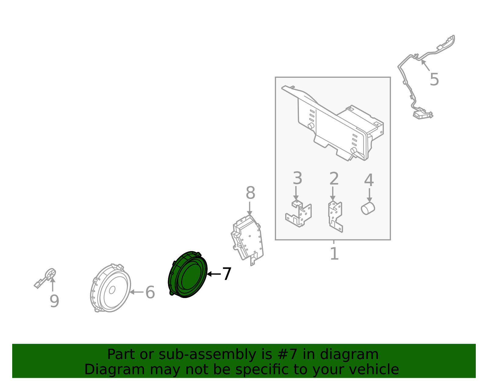 2021-2025 Kia Sorento Speaker 96330-P2050 | TascaParts.com