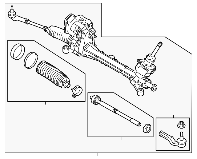 2019-2023 Ford Transit Connect Motorcraft™ Rack And Pinion Assembly STE ...