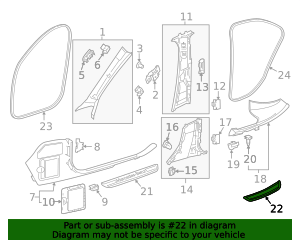 213-680-76-09 - Rear Sill Plate 2021-2023 Mercedes-Benz | Mercedes-Benz ...