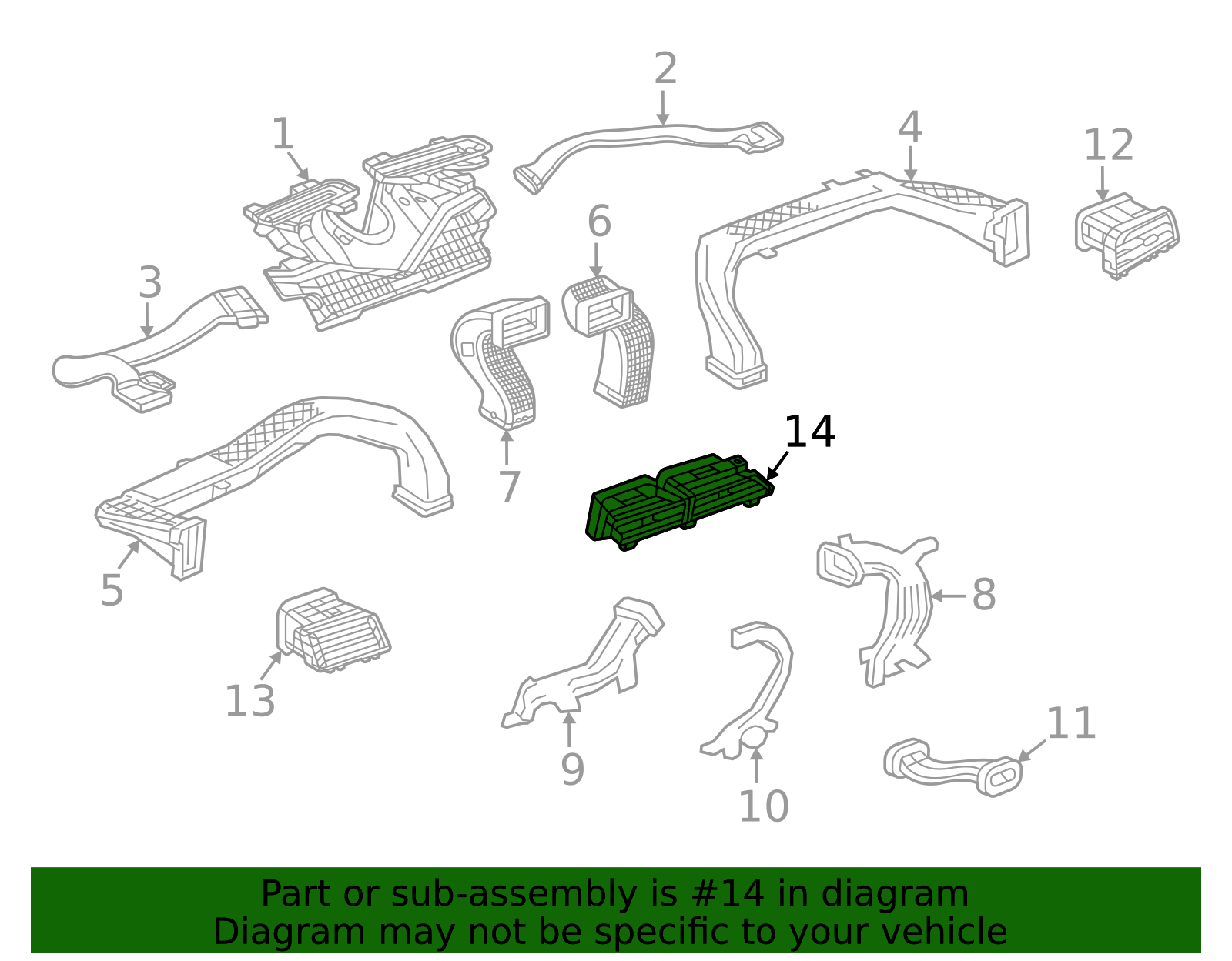 2021-2024 GMC Air Vent Grille 85158291 | Chevy OEM Parts