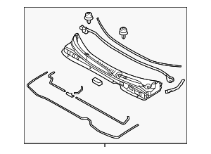 2010-2013 Hyundai Tucson Cowl Grille 86150-2S000 | OEM Parts Online
