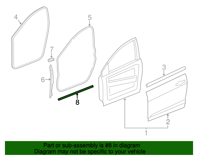 68144951AB - Weatherst - 2015-2017 Chrysler 200 | Mopar Parts Canada