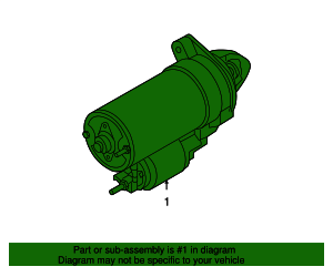 12-41-7-616-500 - Starter Motor 2011-2018 BMW | AutoNationParts.com