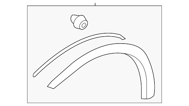 2015-2020 Mitsubishi Wheel Opening Molding 7407A673 | MitsubishiParts.com